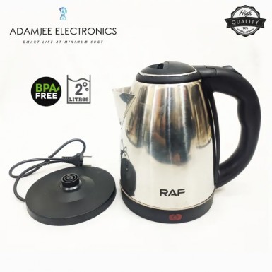 اشتري الآن قمقم / كمكم / سخان ماء كهرباء نكل / نجل المنيوم سعة 2 لتر RAF 7816 1500 واك من متجر ...